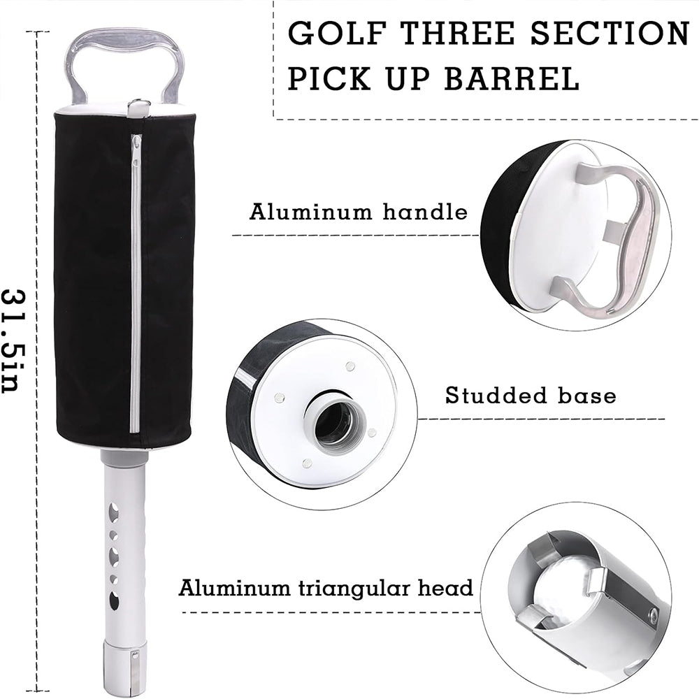 Detachable Aluminum Alloy Tube Golf Ball Retriever with Shag Bag ...